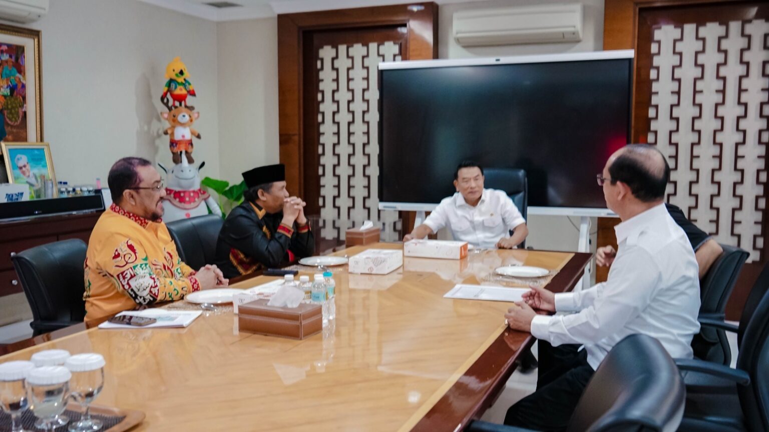 Kejar Target Bangun Bendung Dan Jaringan Irigasi Meurah Budiman Temui Moeldoko