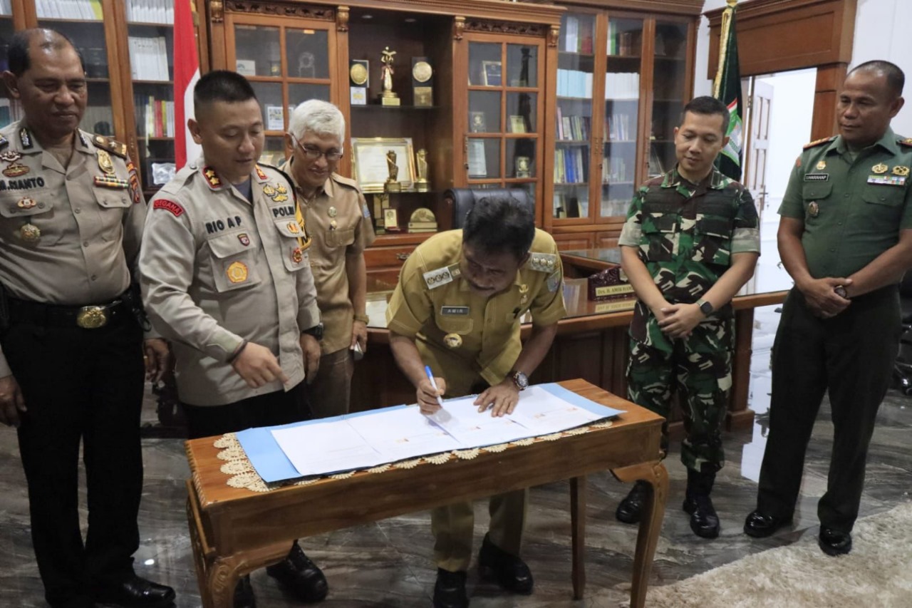 Wali Kota Binjai Tanda Tangani NPHD Pilkada 2024