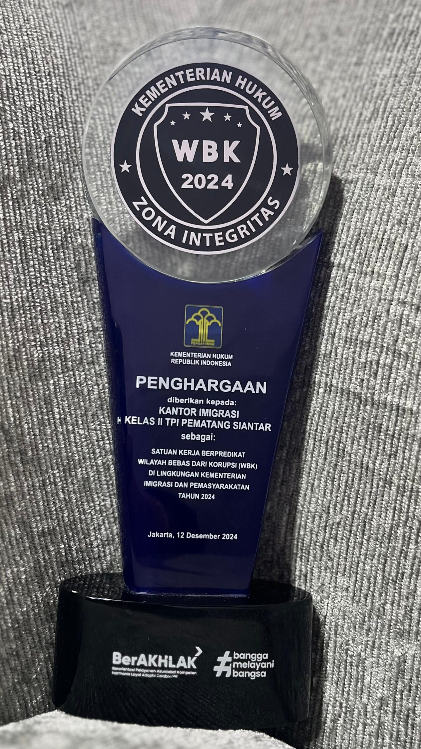 Kantor Imigrasi Sianțar Raih Predikat WBP 2024 | beritasore.co.id